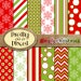 Printable Scrapbook Paper - Simply Christmas - 12 X 12 - Set of 12 ...