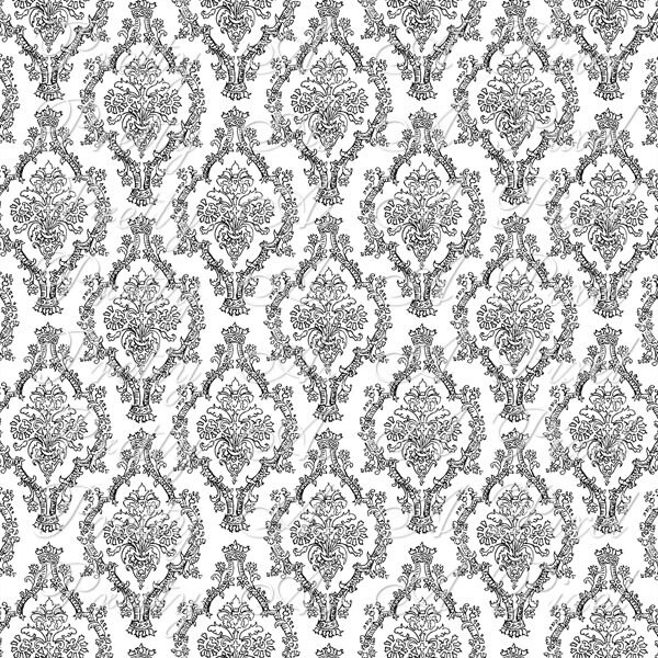 Damask & Lace - Black - Digital Paper Pack - INSTANT DOWNLOAD ...