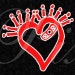 Heart-o-mania - Hearts in Red & Black - 3 Sizes - Inchies, 7-8 In, AND ...