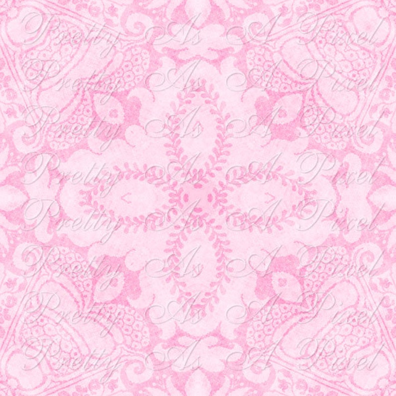 Antique Tapestry - Pink - Digital Paper Pack - Scrapbooking Backgrounds ...