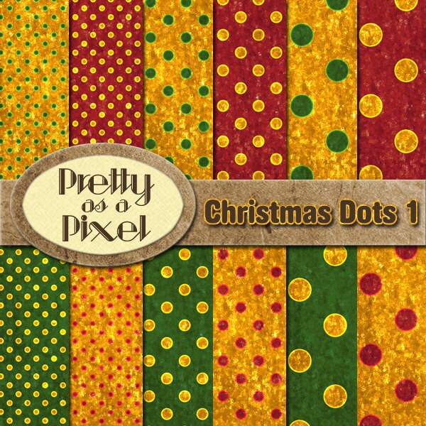 Printable Scrapbook Paper Simply Christmas 12 X 12 Set of 12 INSTANT ...