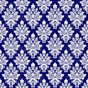 Damask & Lace - Navy Blue - INSTANT DOWNLOAD - Digital Paper Pack ...