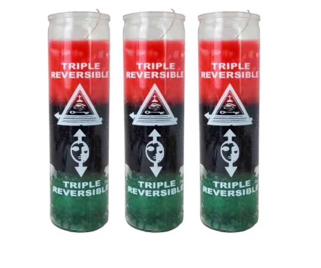 Triple Reversible Candle - Etsy