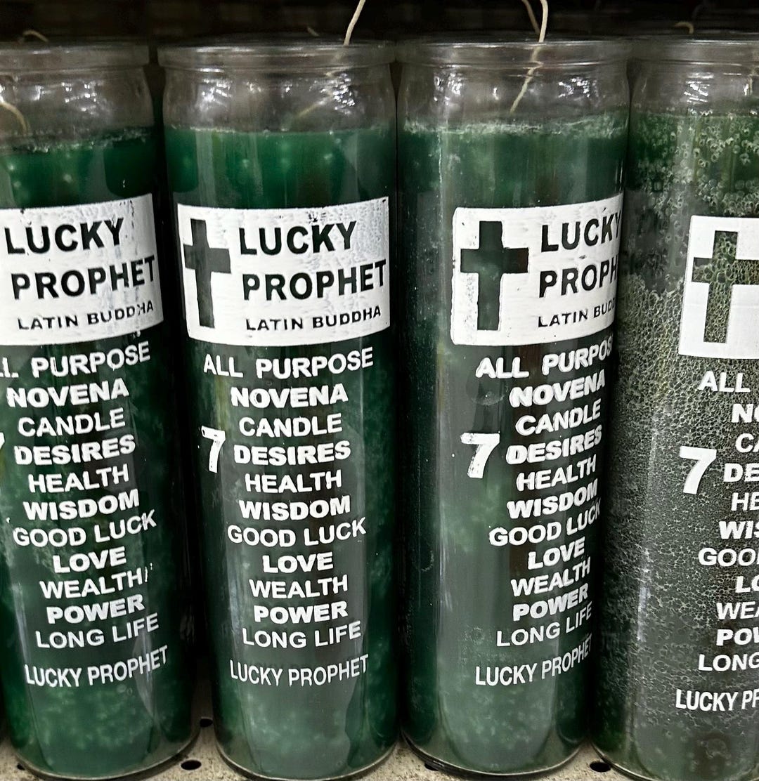 Lucky Prophet Candle - 7 Day Glass Spiritual Candle - All Purpose ...