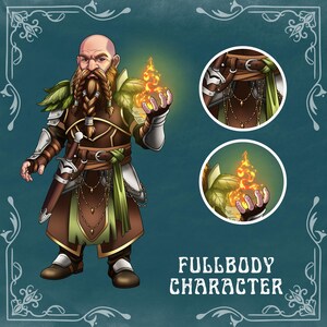 CUSTOM DND Character Commission, Fantasy RPG Art, Dungeon and Dragons ...