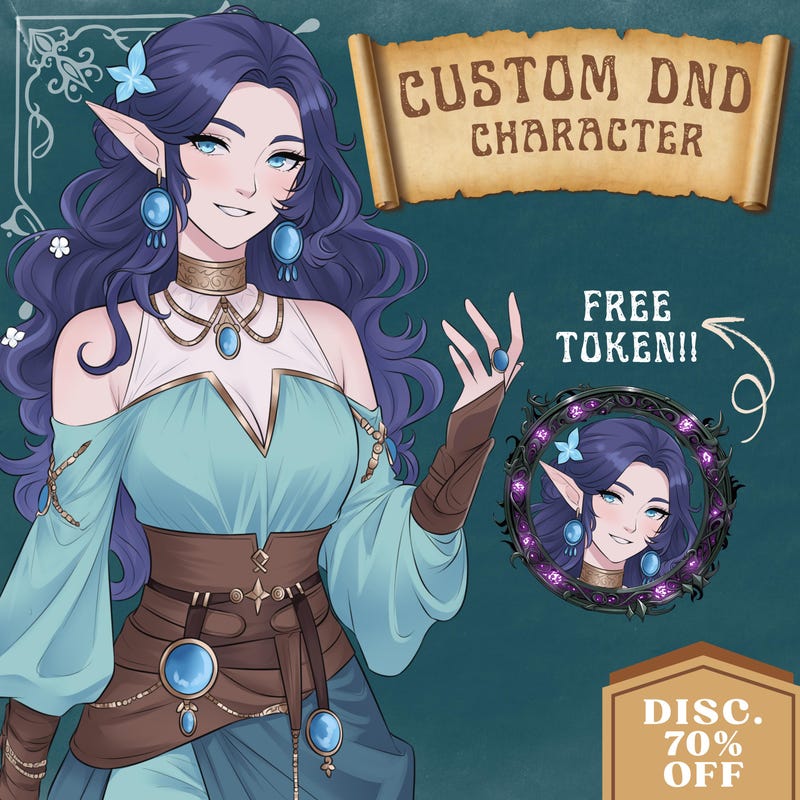 Fantasy Custom Characters - Etsy UK