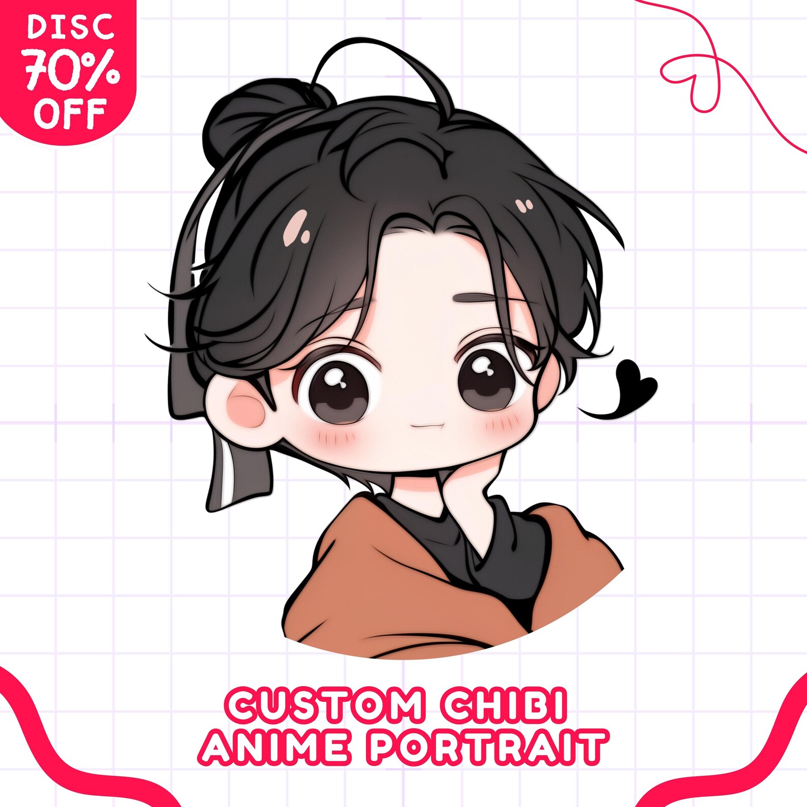 Custom Kawaii Portrait, Kawaii Portrait, Anime Portrait, Family ...