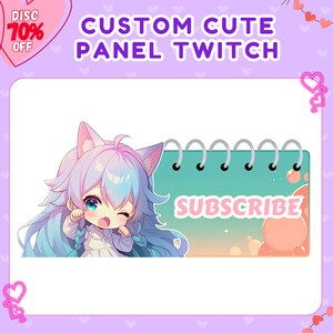 Custom Twitch Panels, Twitch Panel, Vtuber Panel, Anime Panel ...