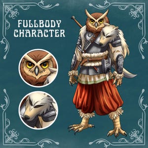 CUSTOM DND Character Illustration Art, Fantasy RPG Commission, Dungeon ...