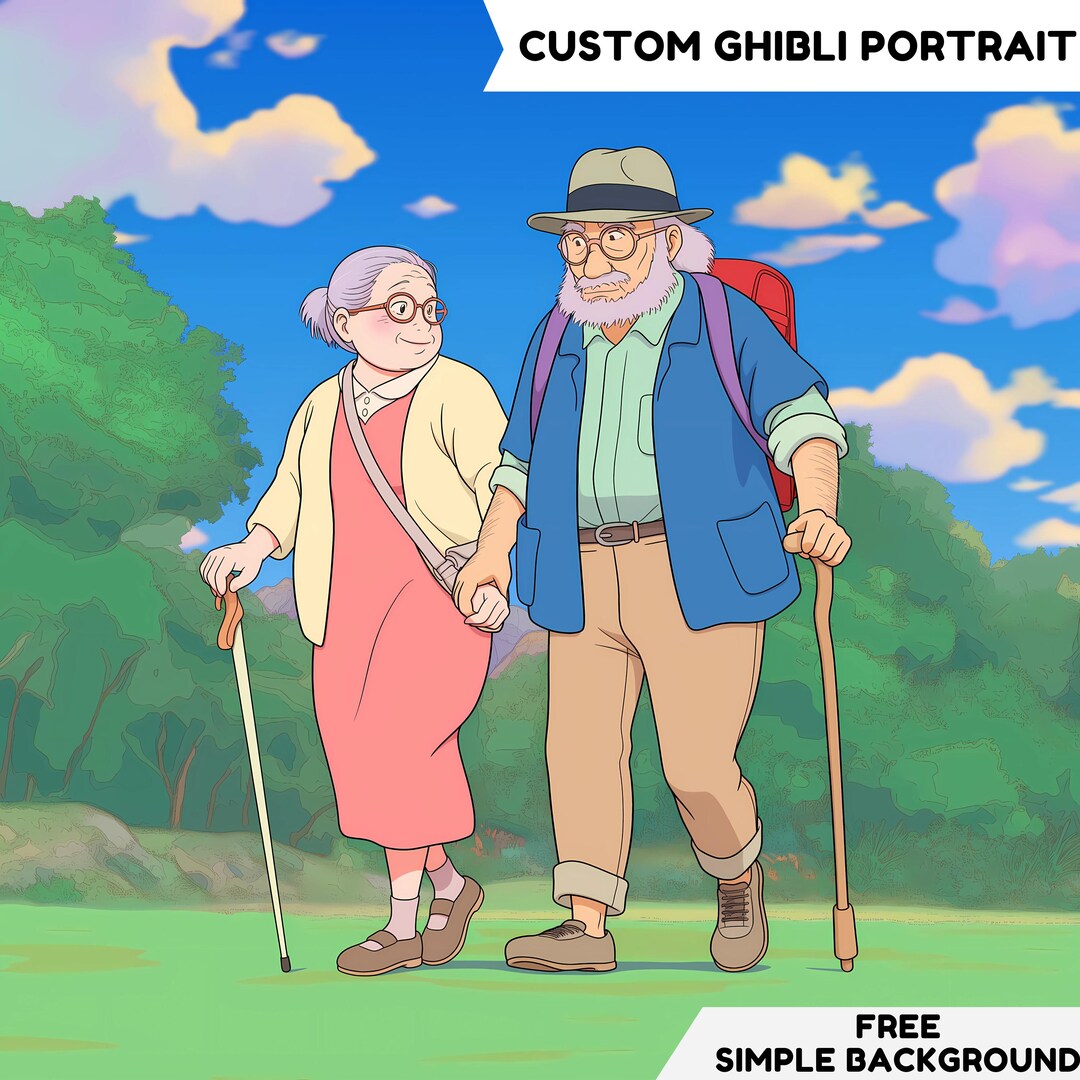 Custom Ghibli Style Portraits, Family Ghibli, Couple Ghibli, Ghibli ...