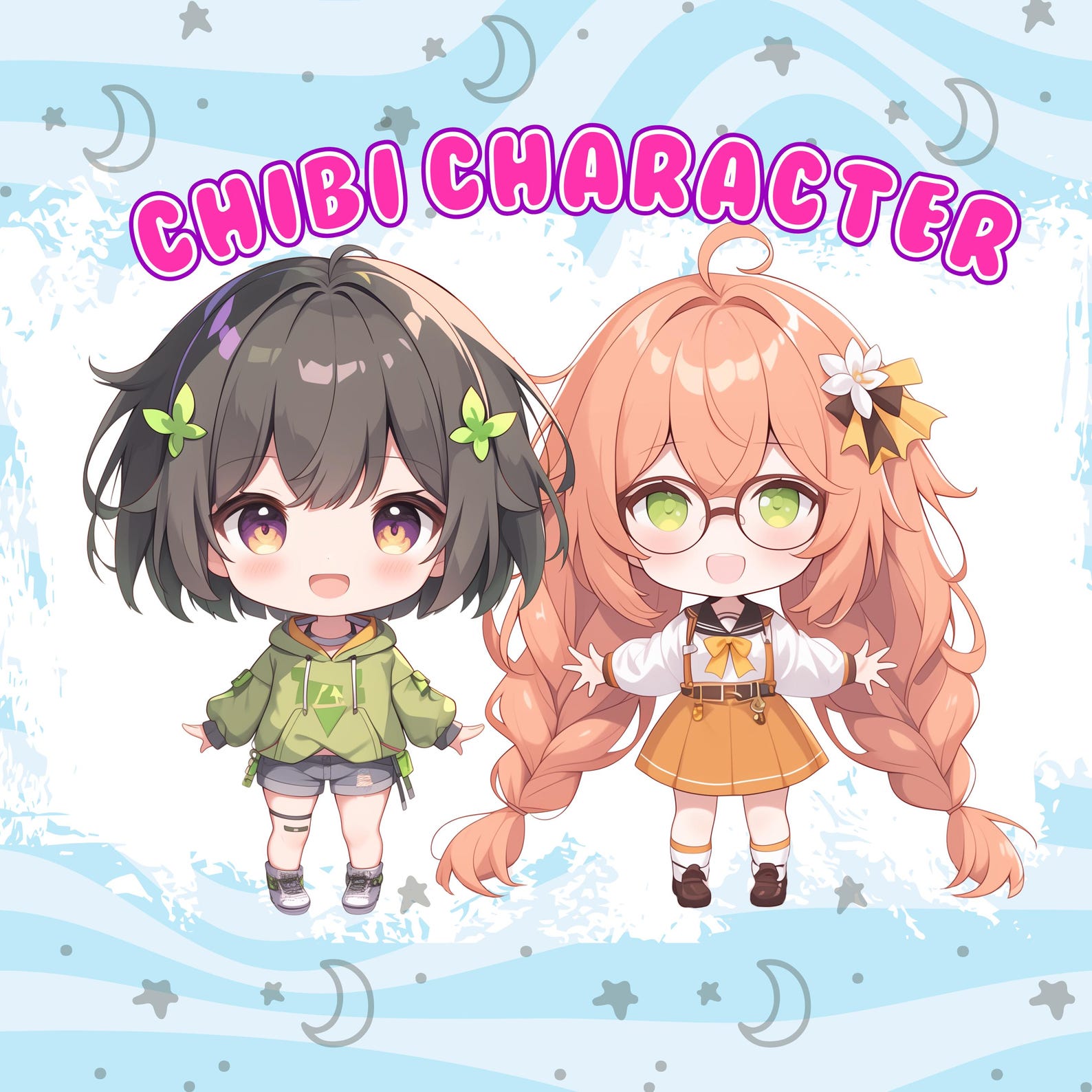 CUSTOM CHIBI Cute, Chibi Art, Cartoon Chibi, Chibi Emotes, Fanart ...