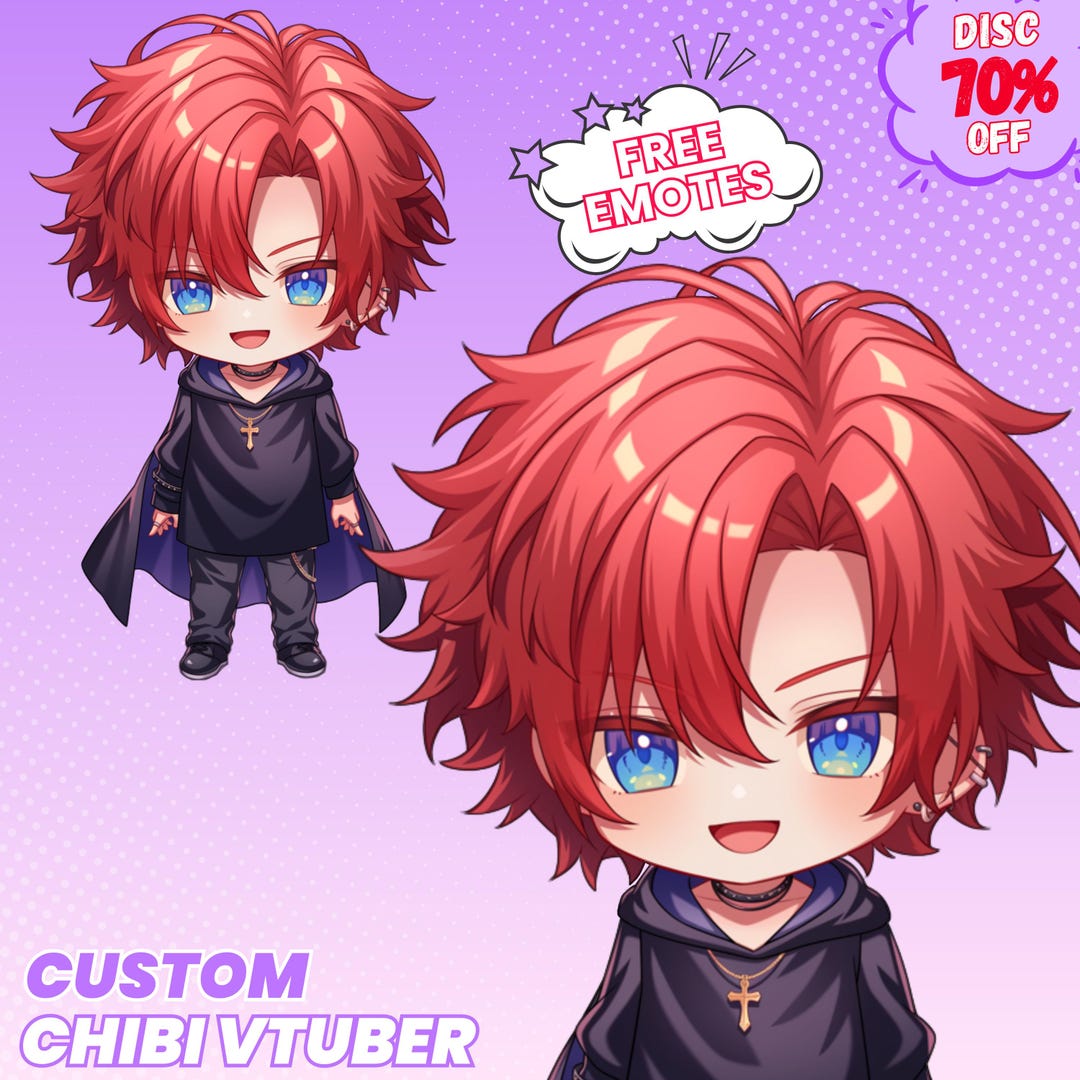 Custom Chibi Vtuber Model, Live2d Model, Chibi Vtuber, Chibi Vtuber ...