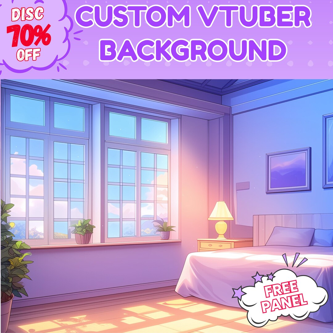 Custom Vtuber Background, Vtuber Room, Live2d Background, Vtuber ...