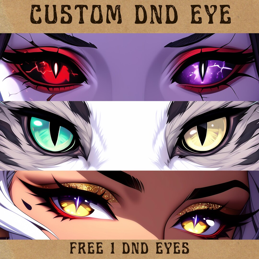 Custom DND Character Eyes Group Art, Fantasy Portrait, Dungeon and ...