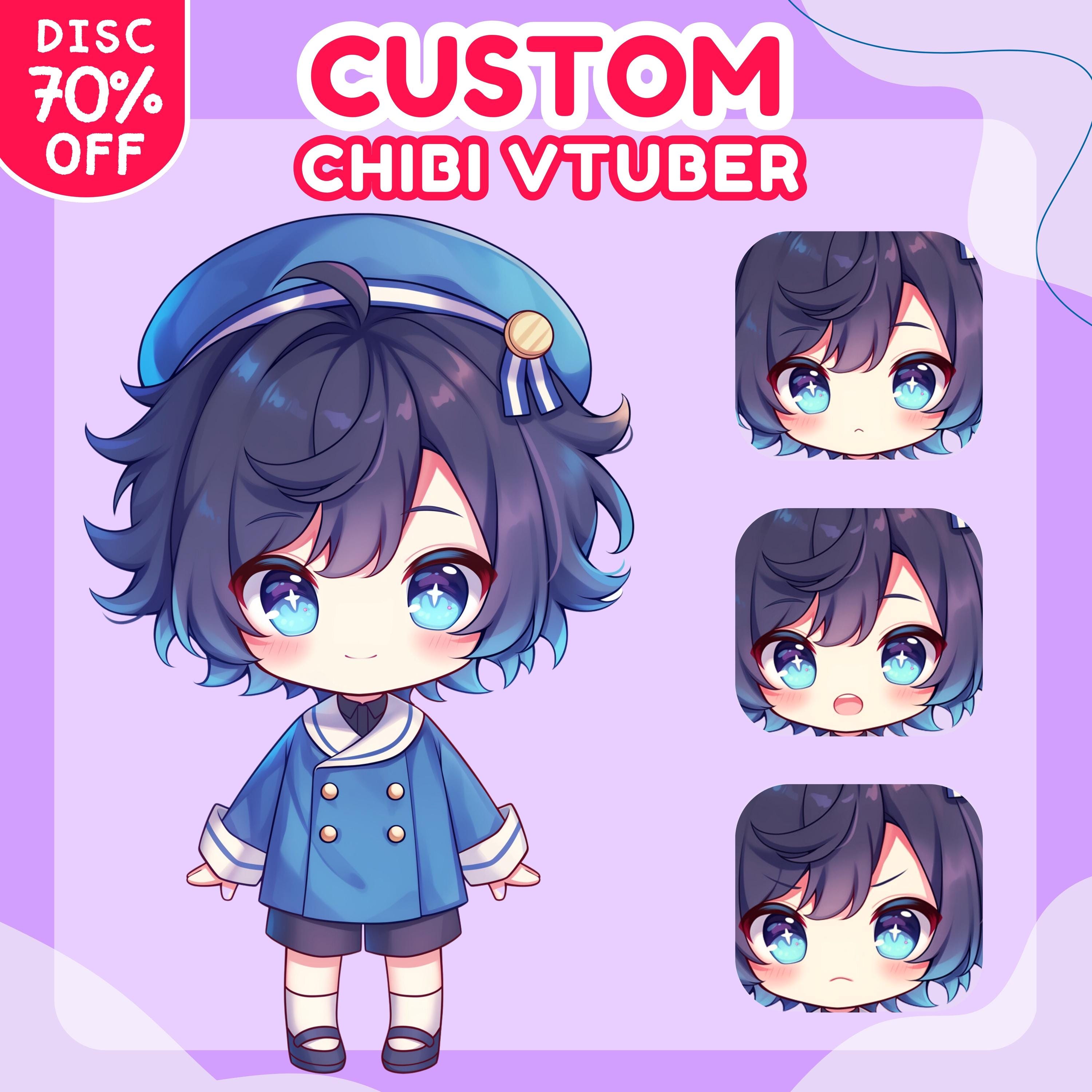 Custom Chibi Vtuber, Chibi Vtuber, Chibi Vtuber Model, Chibi, Anime ...