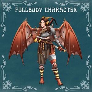 CUSTOM DND Character Commission, Fantasy RPG Art, Dungeon and Dragons ...