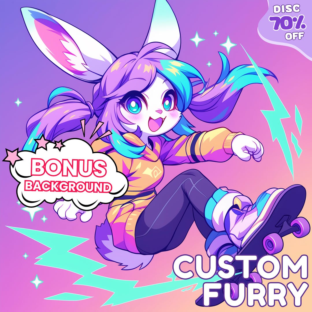 Custom Anime Furry Art Commission: Icon, Avatar, Pfp, Fursona, Anthro ...