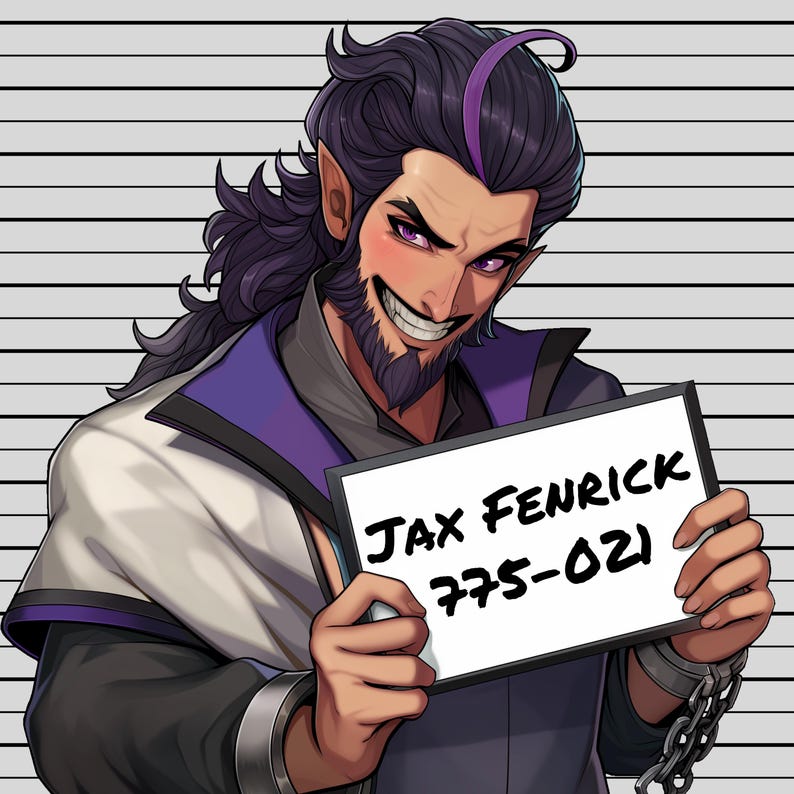 Custom DND Character Mugshot Commission: Dnd, Dungeons and Dragons ...