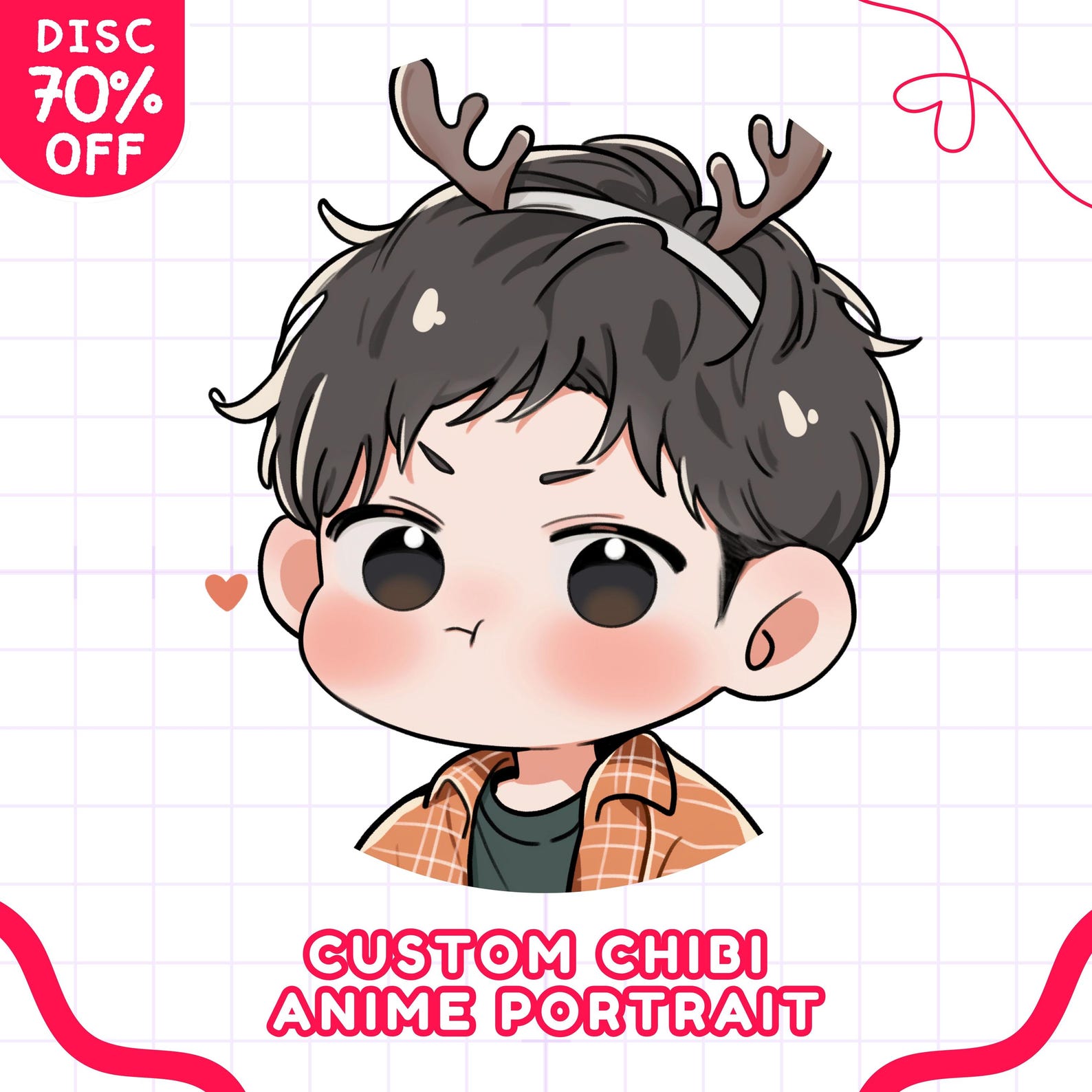 Custom Kawaii Portrait, Kawaii Portrait, Anime Portrait, Family ...