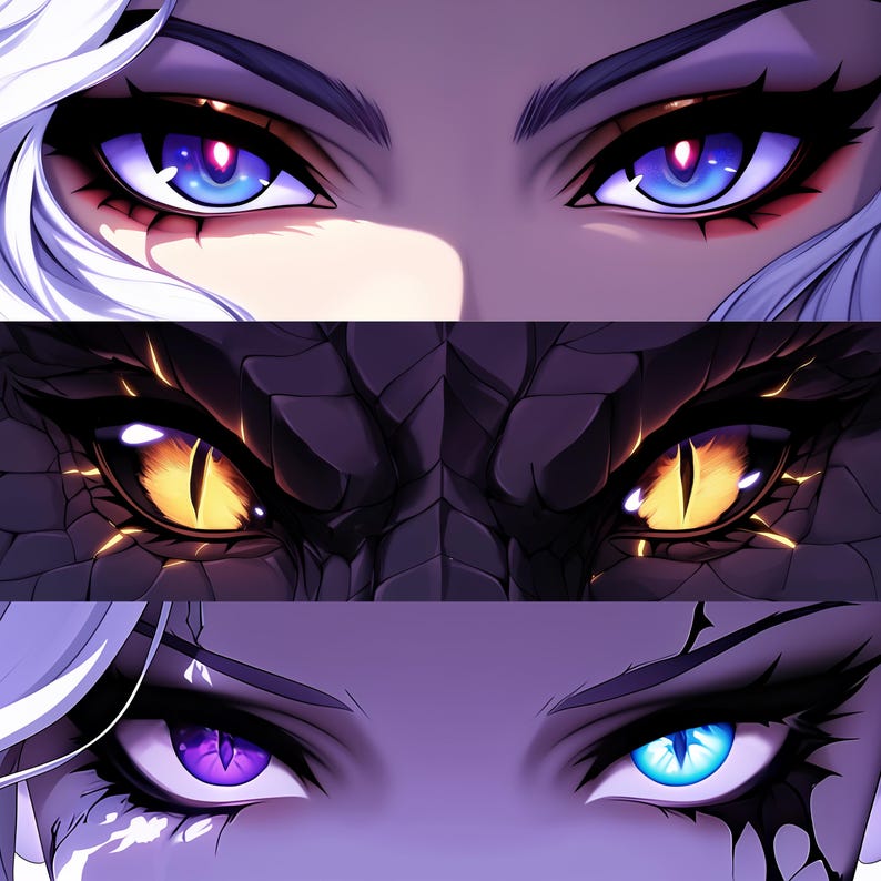 Custom DND Character Eyes Group Art, Fantasy Portrait, Dungeon and ...