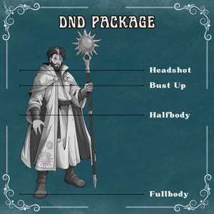 CUSTOM DND Character Commission, Fantasy RPG Art, Dungeon and Dragons ...