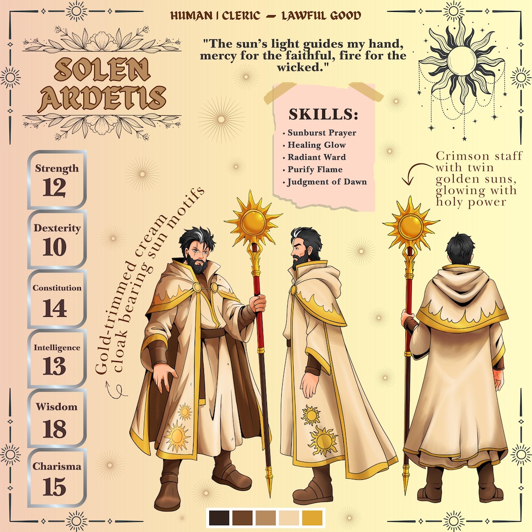 CUSTOM DND Character Sheet: Fantasy Illustration, Commission, RPG ...