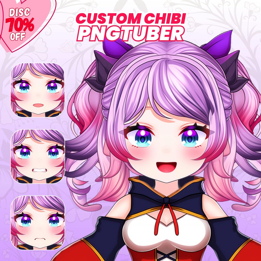 Custom Chibi Pngtuber, Pngtuber, Chibi Pngtuber, Chibi Pngtuber Model ...