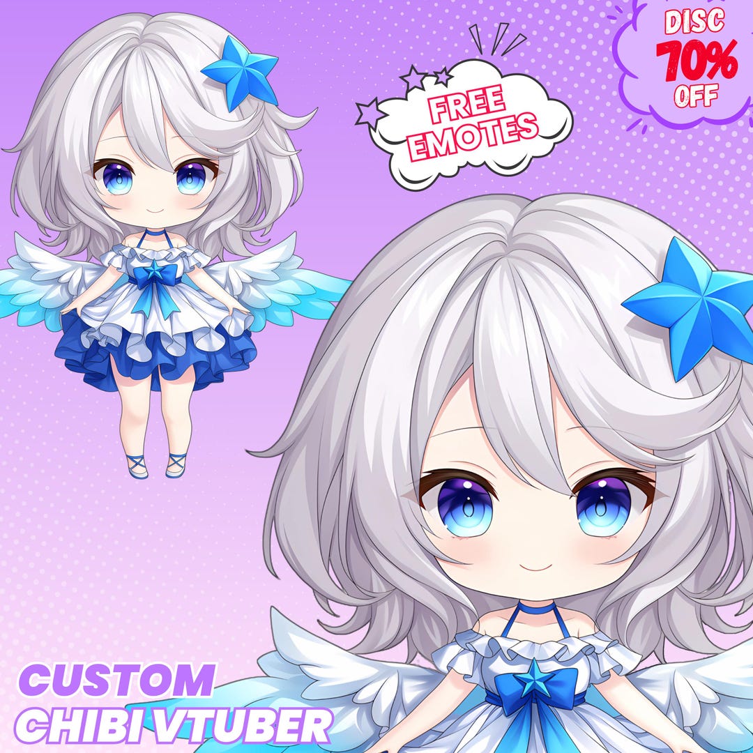 Custom Chibi Vtuber Model, Chibi Vtuber, Chibi Vtuber Commission ...