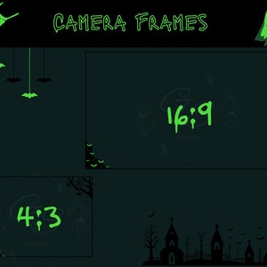 Spooky Animated Stream Pack - Black and Green - Halloween - Etsy