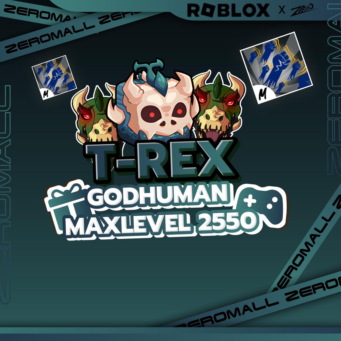 Roblox Blox Fruit T-rex Godhuman Unverified Account - Etsy