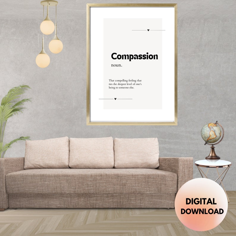Compassion Definition, Printable Wall Art, Compassion Quote, Compassion ...