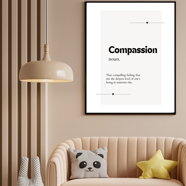 Compassion Definition, Printable Wall Art, Compassion Quote, Compassion ...