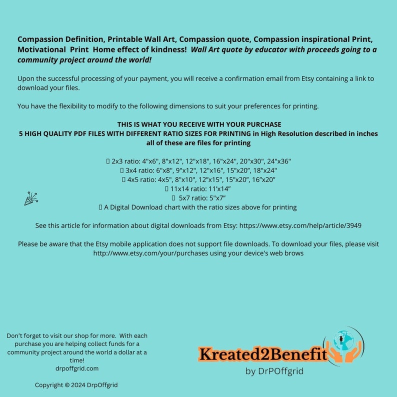 Compassion Definition, Printable Wall Art, Compassion Quote, Compassion ...