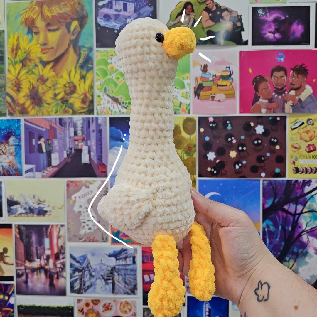 Crochet Long Neck Goose - Etsy