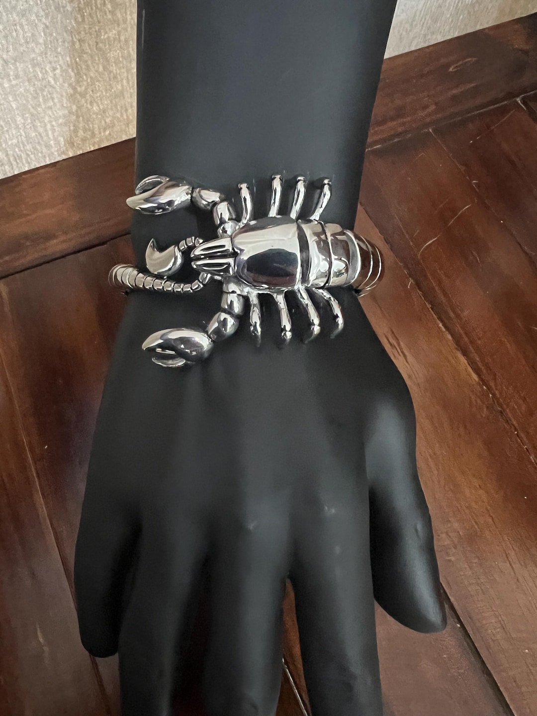 Men's Scorpion Bracelet, Titanium Steel Heavy Duty Animal Bracelet ...