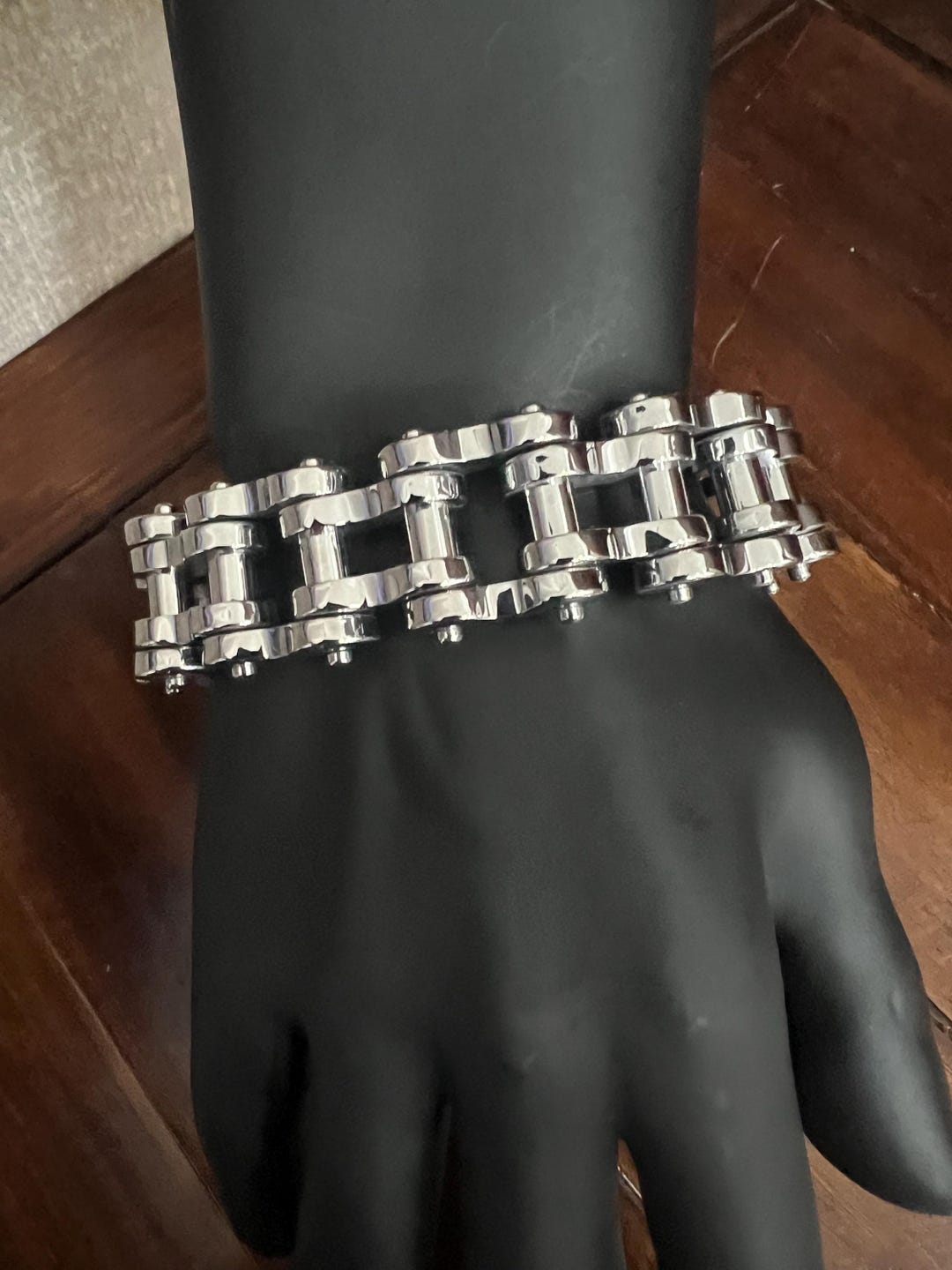 Heavy Duty Bracelets for Men and Women, Motorcycle Chain Bracelets ...