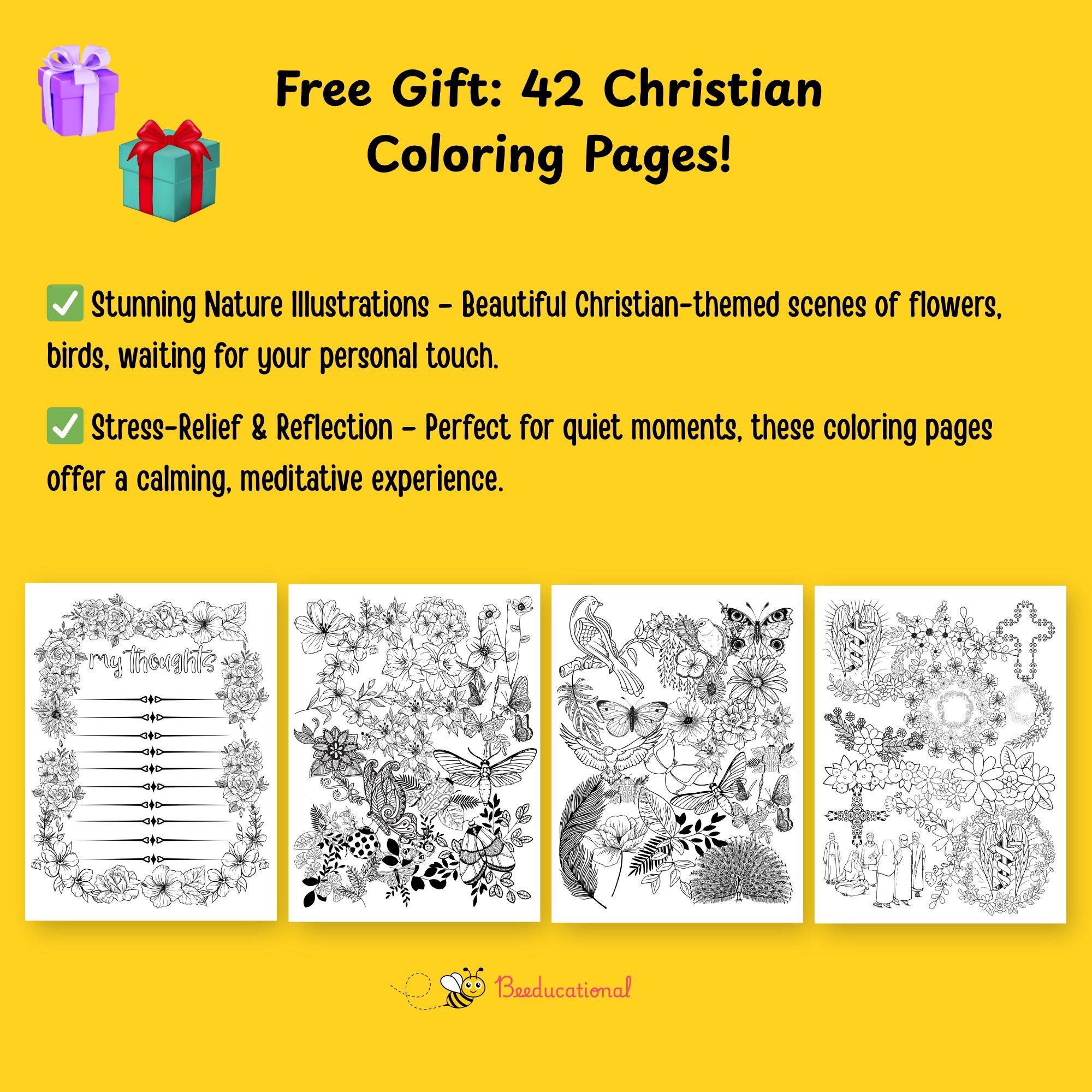 Black Christian Coloring Pages – 50 Bible Art of Praying Kids & Jesus ...