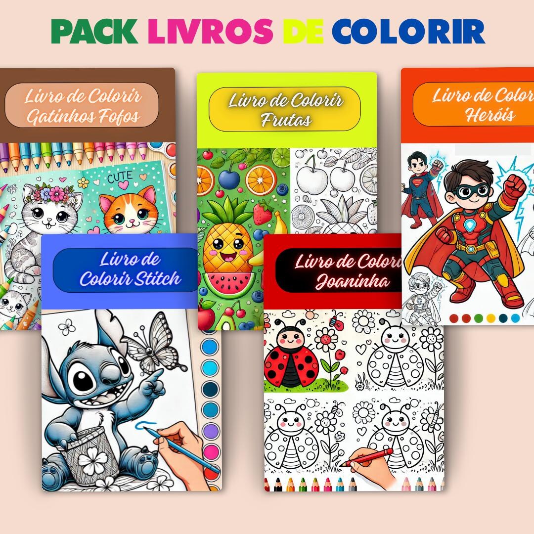 Coloring Book Mega Bundle for Kids • 400+ Pages | Educational PDF Pack ...