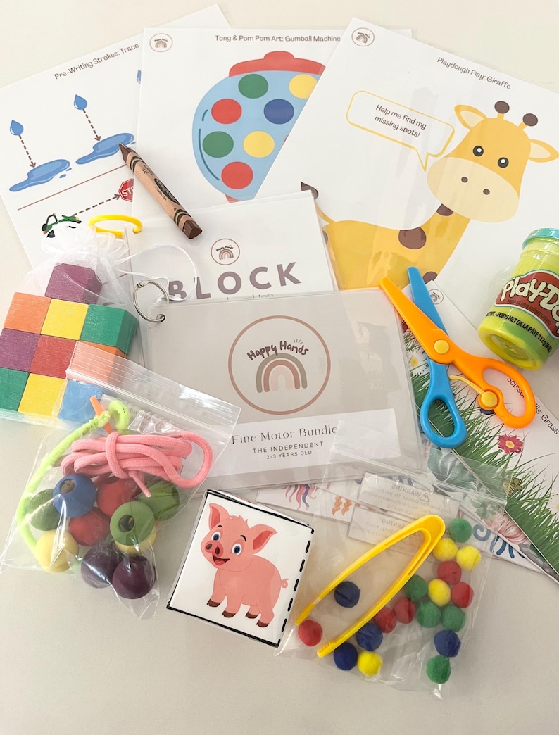 Fine Motor Skills Activity Box: Montessori Toys for Toddlers 2+ - Etsy