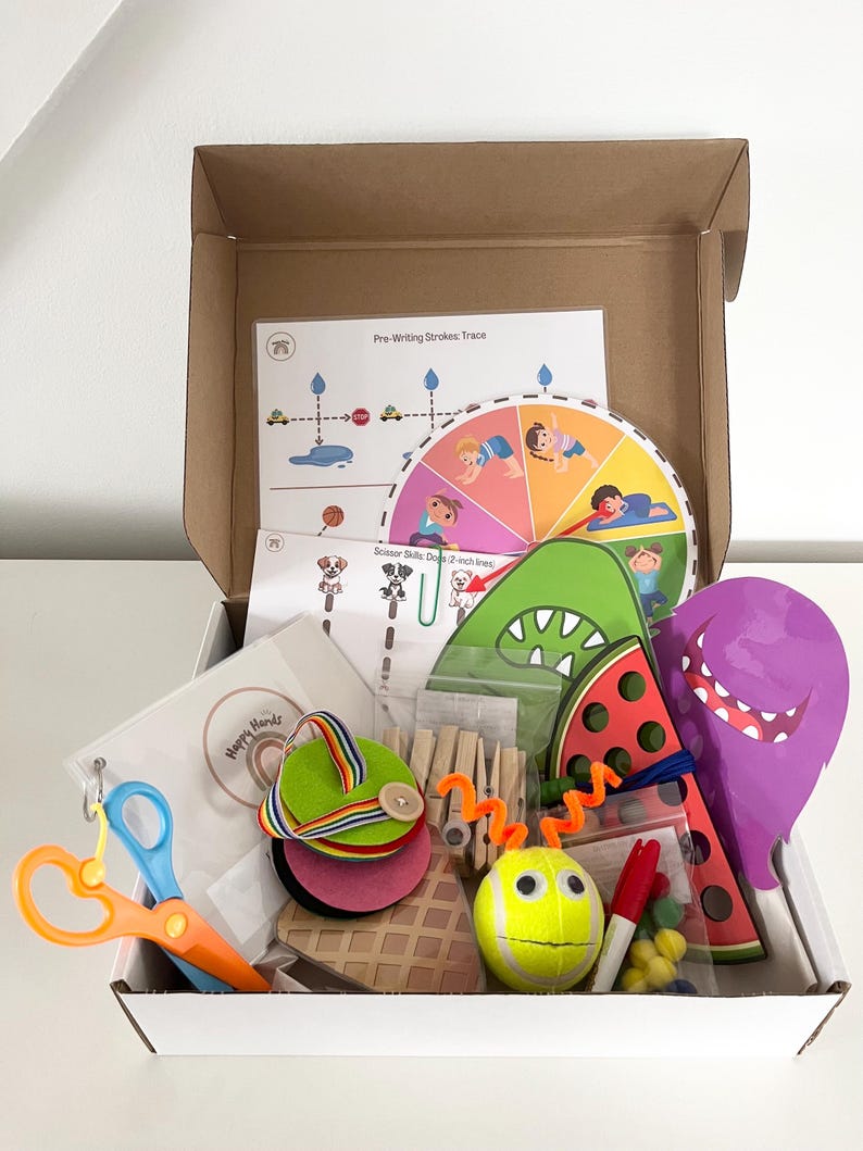 Fine Motor Toys Box Activities for Kids 3 Years Occupational Therapy ...