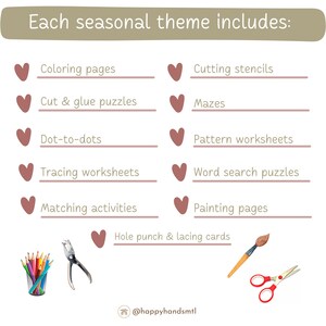 Fine Motor Activities + Crafts: Printable Worsheets for Preschool ...