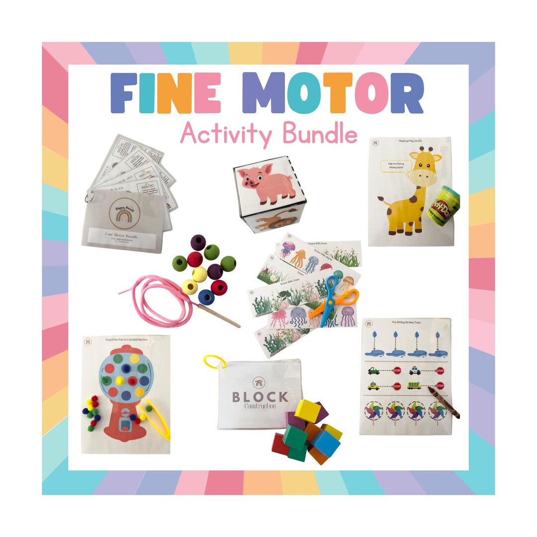 Fine Motor Skill Activities Toy Box for Kids, Montessori OT Toys for ...