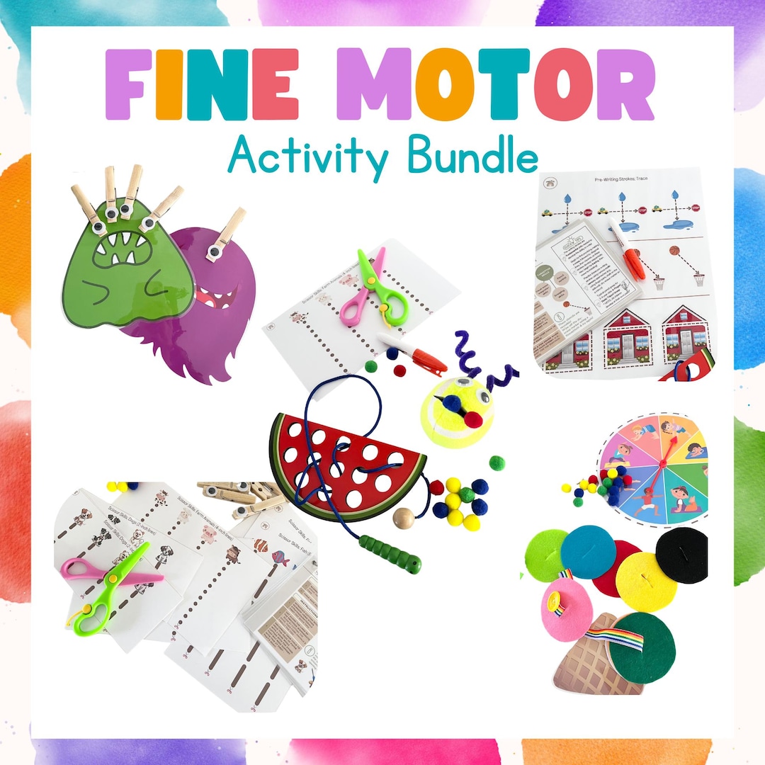 Fine Motor Toy Activities Box for Kids 3 Years, Occupational Therapy ...