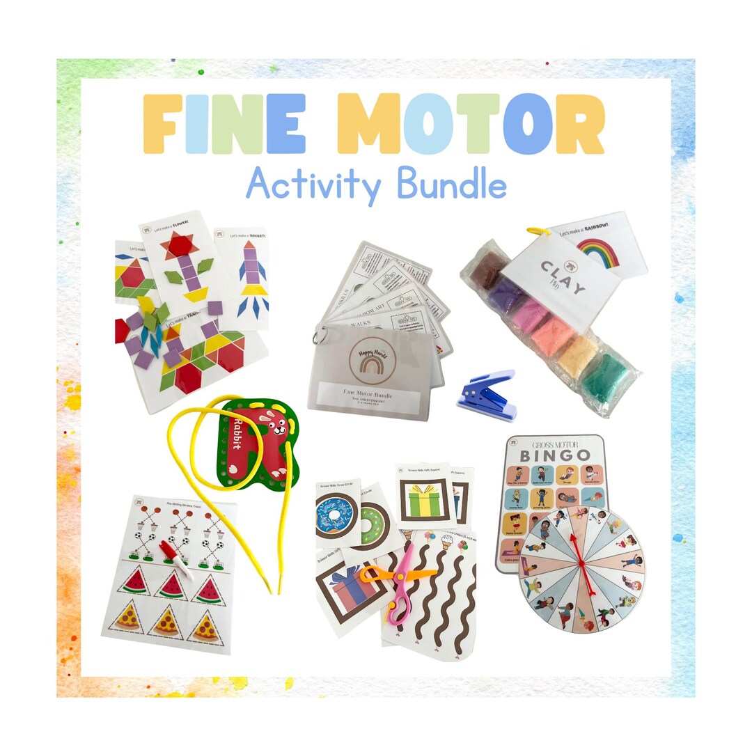 Fine Motor Box for Kids, 4+ Years, at Home Developmental OT Toys for ...