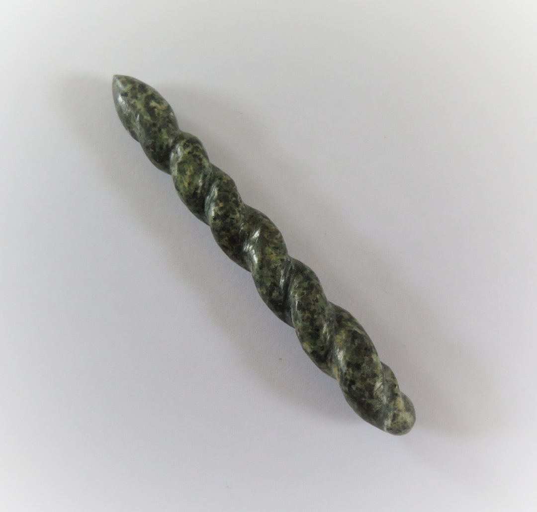 Preseli Bluestone Spiral Wand Stonehenge Stone Made by Hand in Wales ...