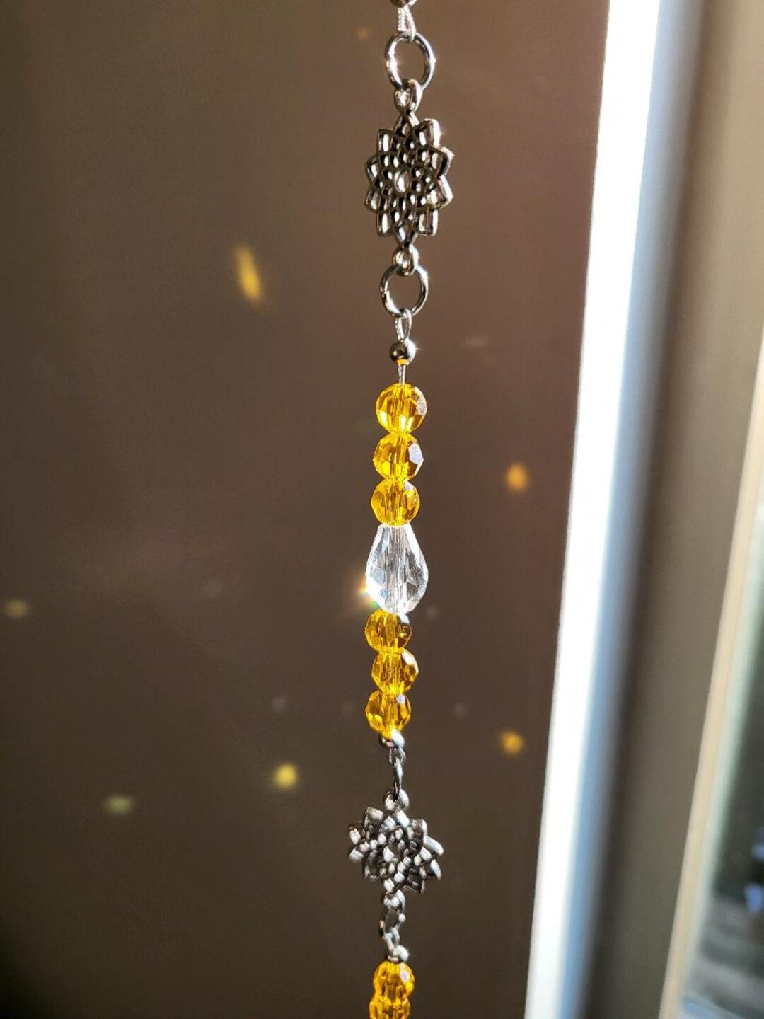 Personalized Crystal Suncatcher. Rainbow Maker, Birthstone and Crystal ...