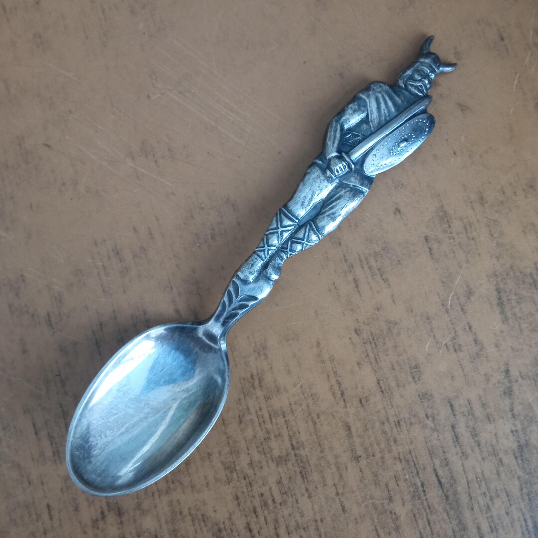Vintage Viking Spoon - Silver Plated From Norway, Unique Collectible - Etsy