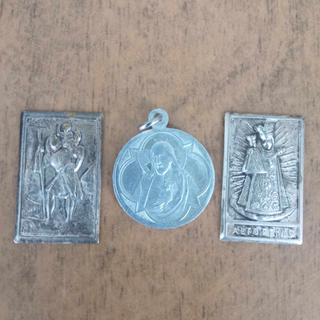 Set of Vintage German Religious Mini Shrines - Pocket-sized ...
