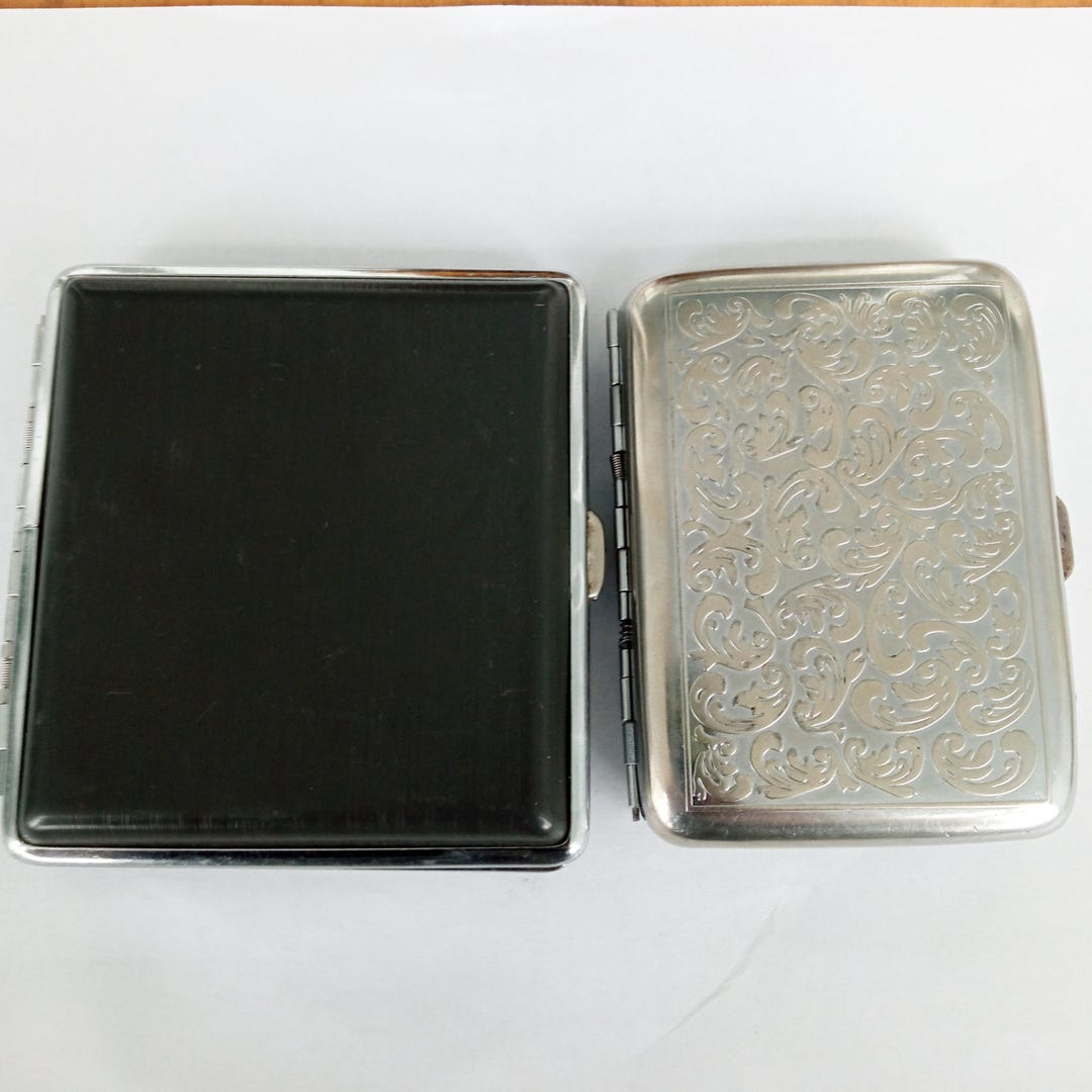 Set of Two Cigarette Cases - Vintage Smoking Accessories - Etsy