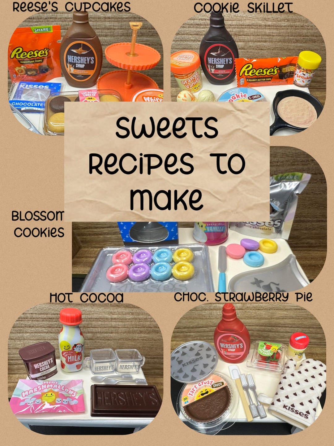 Sweets Recipes DIY Crafts - Etsy